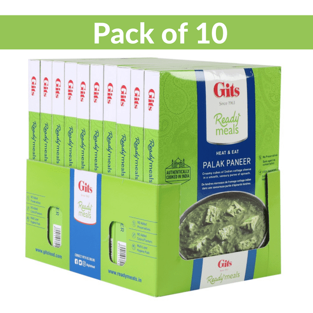 GITS HEAT & EAT PALAK PANEER 300G X 10 - Walmart.ca