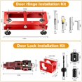 Adjustable Door Hinge Mortise Jig Kit, 2.5-5