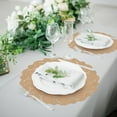 100 Pack Round Brown Kraft Paper Doilies 13.5 Inch Lace Edge Disposable ...