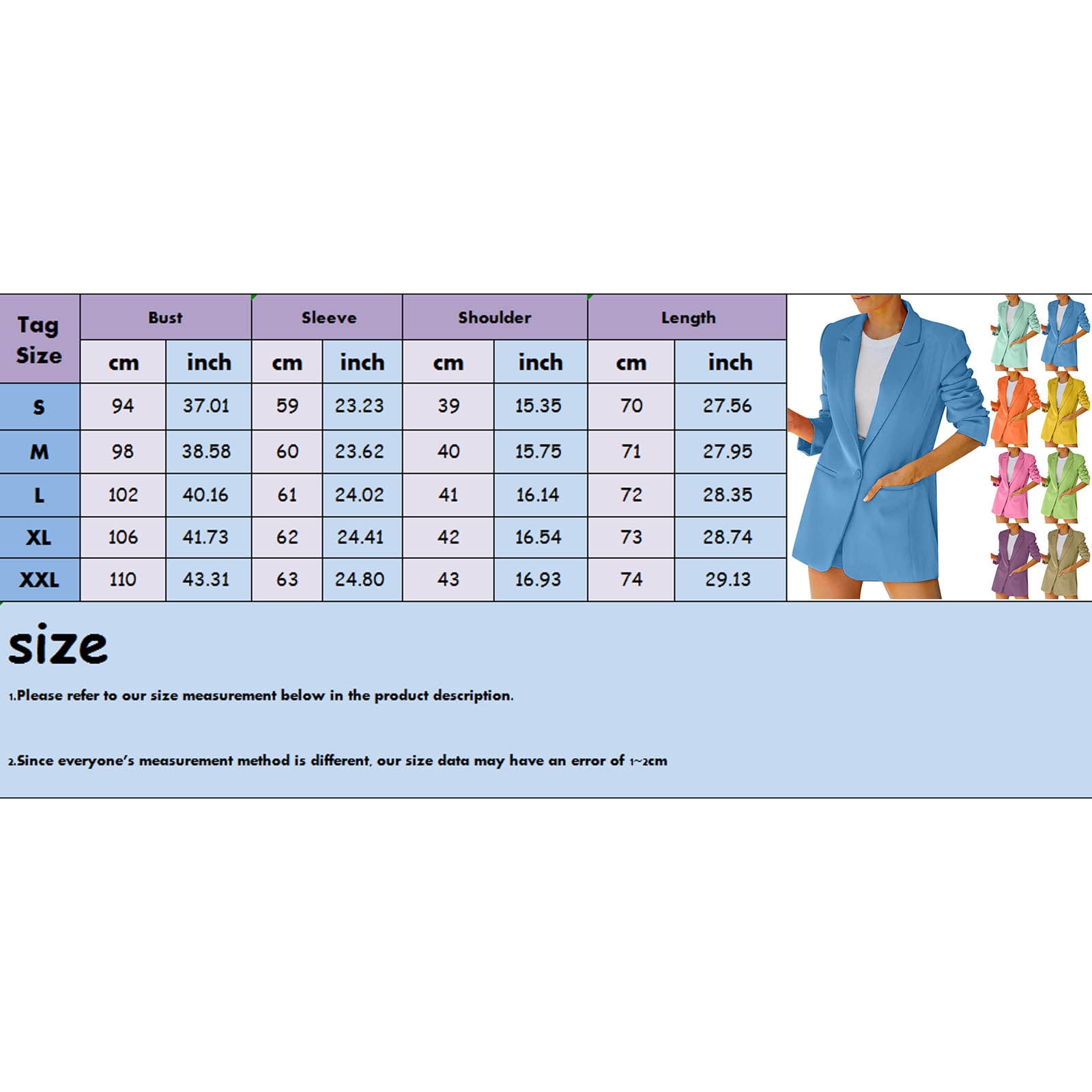Kasper Size Chart