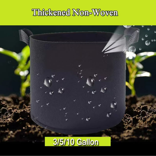 3/5/10-gallon Vegetable/flower/plant Growth Bag, Inflatable Fabric ...