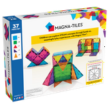 MAGNA-TILES Classic 37 Piece Set, Magnetic Toddler Learning Toys ...