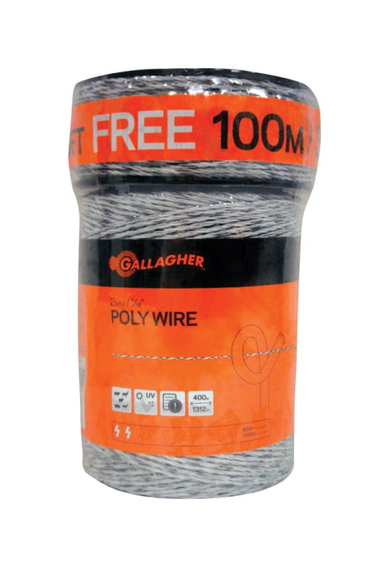 Gallagher Fence Poly Wire White - Walmart.com