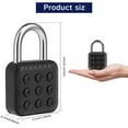 Combination Lock 6 Digit Password Code Digital Padlock Push Button Safe ...