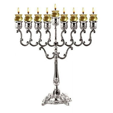 Zion Judaica Extra Large Chanukah Menorah, 21" Tall, for Shabbat ...