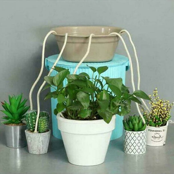 UDIYO 20Pcs Self Watering Capillary Wick Cord Vacation Plant Sitter DIY ...
