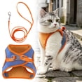 Escape Proof Cat Harness and Leash Set, Adjustable Soft Suede Vest for ...