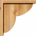 6"W x 12"D x 12"H Crestline Rough Sawn Corbel w/Backplate, Western Red ...