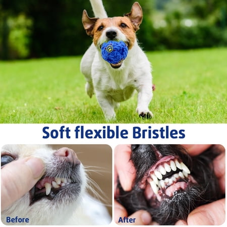 Clairlio Dog Rubber Leaking Food Ball Colorful Strange Barking Pet ...