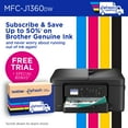 Brother, Work Smart Wireless Color All-in-One Printer, MFC-J1360DW ...