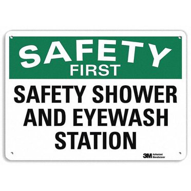 Lyle Safety First Sign,10 in x 14 in,Aluminum U7-1228-NA_14x10 ...