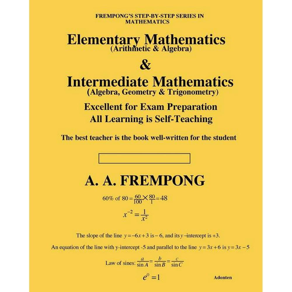 Elementary Mathematics & Intermediate Mathematics : (arithmetic ...