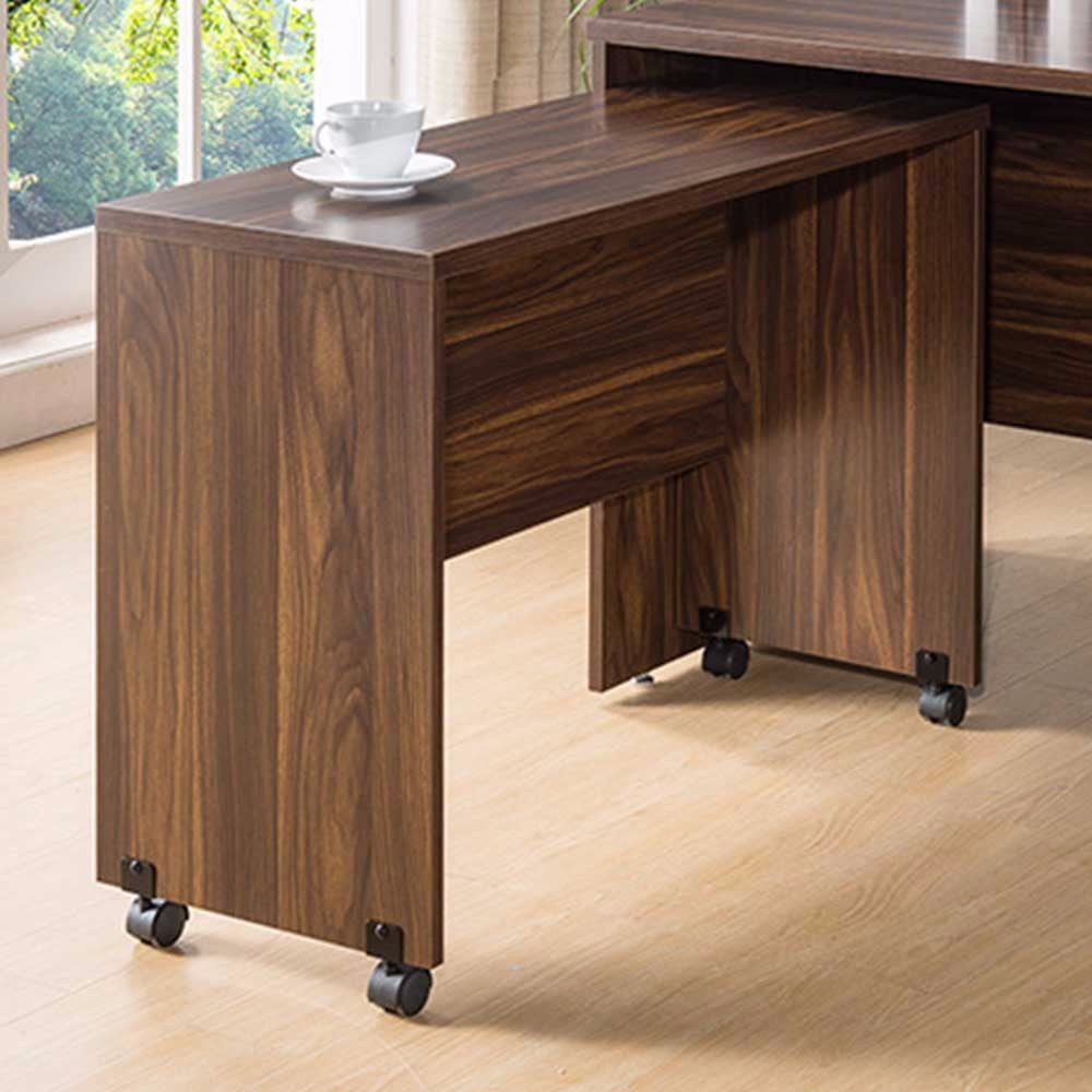 Modern Style Return Table With Wheels, Brown - Walmart.com