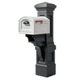 Step2 Atherton 64" Plastic Onyx Black Grand Mailbox and Post Kit ...