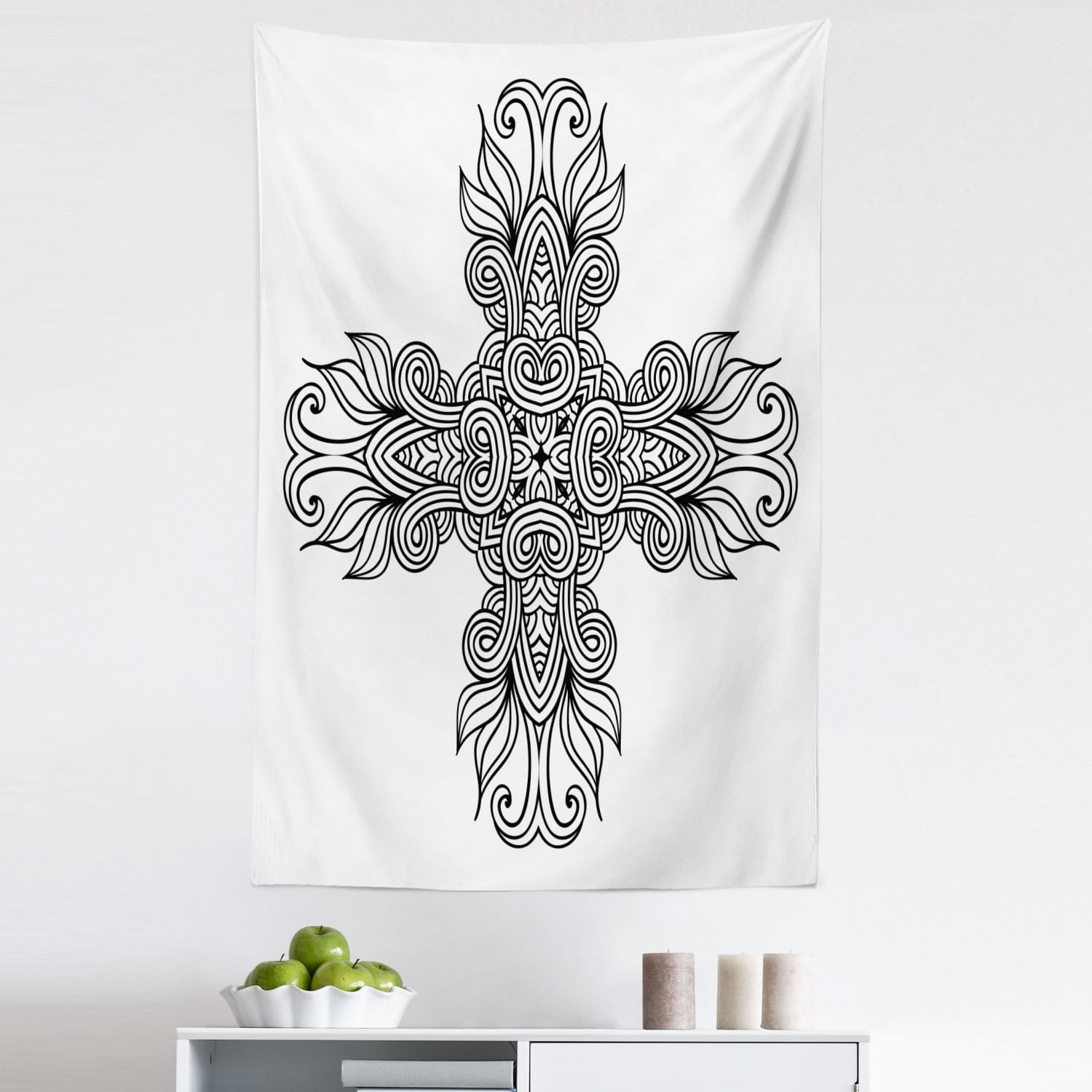 Irish Tapestry, Royal Old Celtic Knot Pattern with Curled Lace Leaf ...