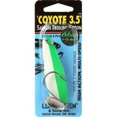Luhr Jensen 4" Coyote Spoon, Nickel/Silver Prism-Lite - Walmart.com