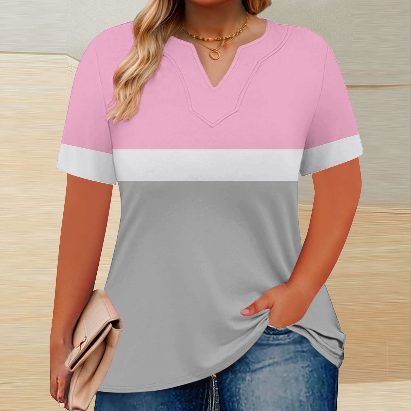 Click here for Frostluinai Tops For Women Summer 2025 Plus Size T... prices