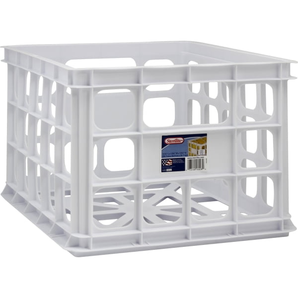 Sterilite Storage Crate- White - Walmart.com - Walmart.com