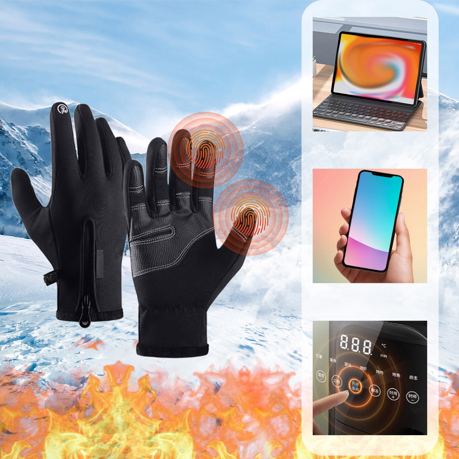 Click here for Egnmcr Winter Touchscreen Windproof Gloves The Glo... prices