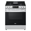 LG Kitchen Appliance: 5.8 Cu. Ft. Front Control Stainless Steel Slide ...