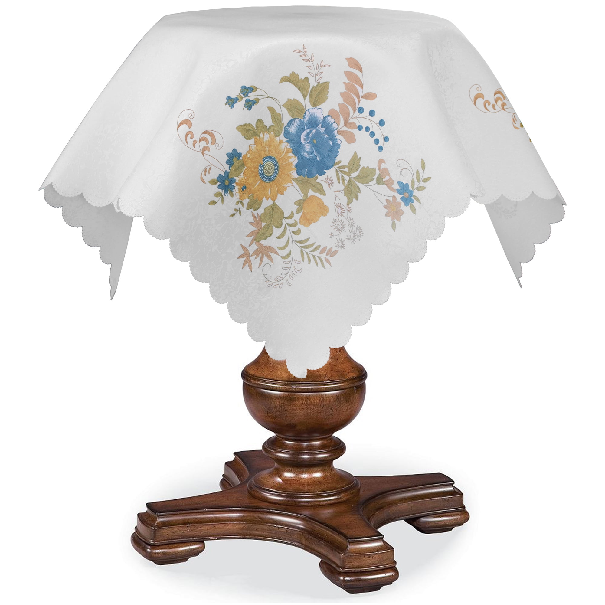 Luxurious Champion Lace 36" Square Table Toppers - Walmart.com