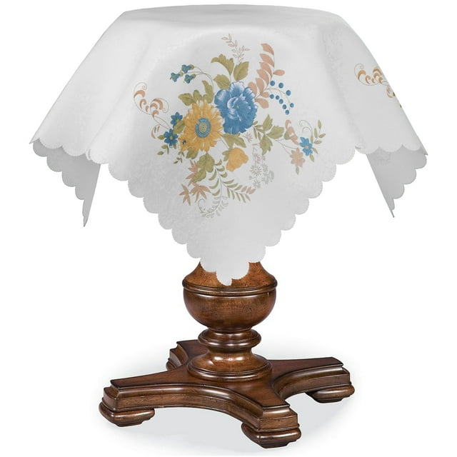 Luxurious Champion Lace 36" Square Table Toppers - Walmart.com