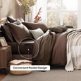 Full Chocolate Brown Bedding Bed-in-a-Bag 7-Piece All Season Set ...