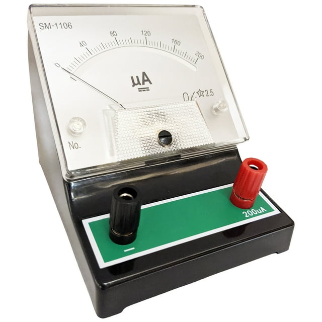Analog Ammeter DC 0-200?A Meter Movement - Measures DC Current in a DC ...
