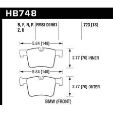 Hawk 04-07 xA/xB / 2000 MR2 Spyder D990 HPS Street Front Brake Pads ...