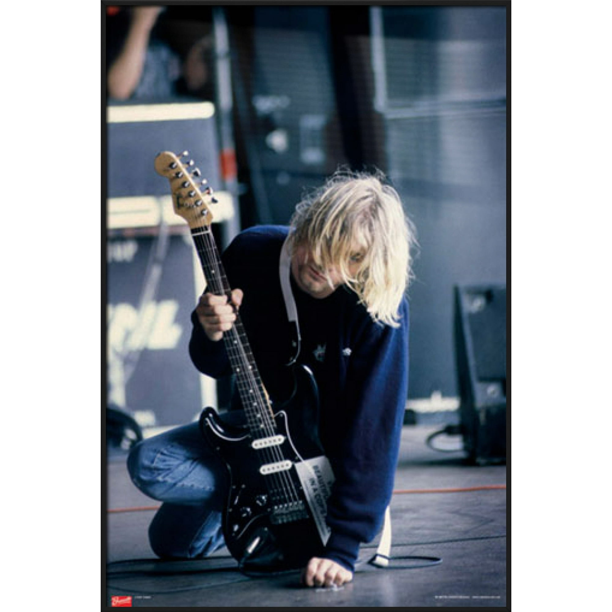 Kurt Cobain High On Stage