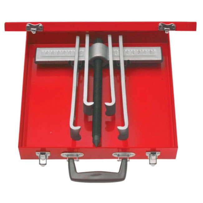 URREA 8-Piece 10 Ton 2 Arm Pullers 4 Jaws Steel Handle Cased Set ...