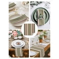 Colorful Striped Cloth Napkins Set of 8 Reusable Dinner Napkins, Sage ...