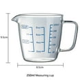 Glass Measuring Cup with Spout, Heat Resistant Borosilicate Glass ...