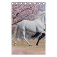 Black White Horse Blackout Curtains 55W x 72 Living Room Bedroom ...
