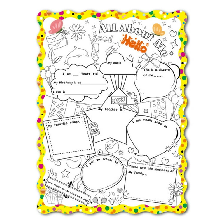 All About Me Coloring Pages