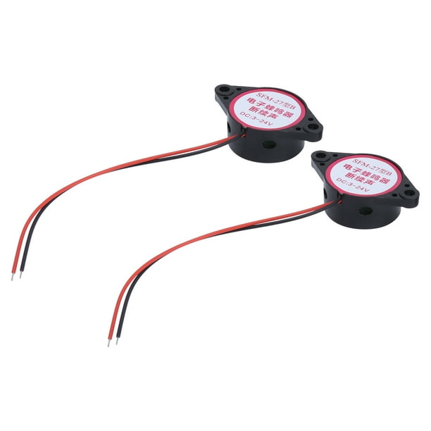 Active Buzzer, Beep Alarm 80dB Piezo SFM-27B DC 3-24V For Signal ...