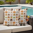 Cartoon Animal Outdoor Pillow Covers Set of 2 Lion Tiger Monkey Zebra ...