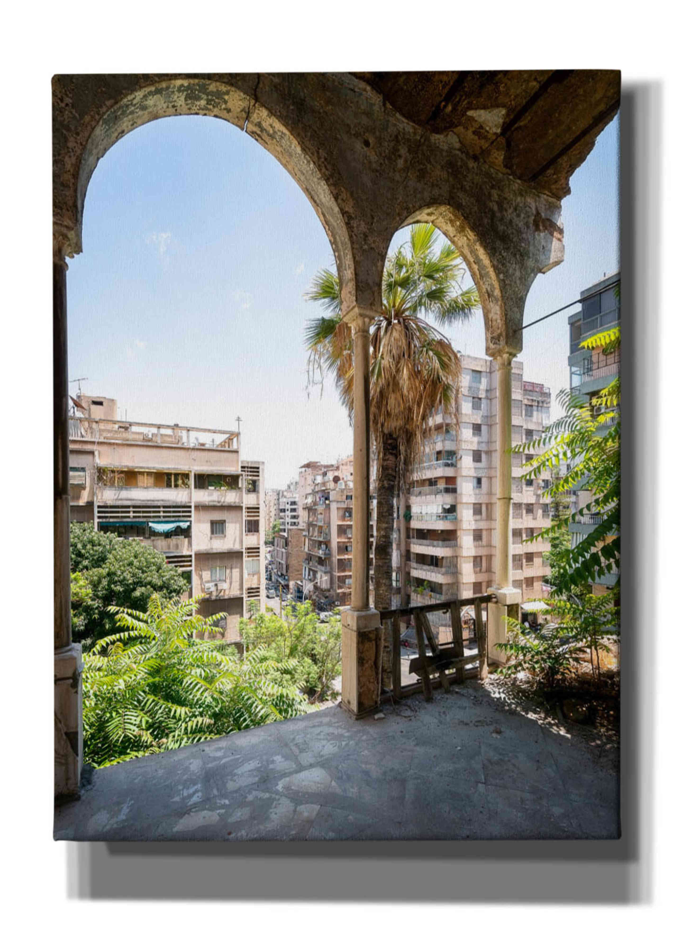 Epic Graffiti 'Cityview From Balcony' by Roman Robroek Giclee Canvas ...