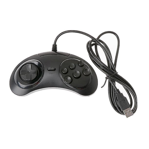 Mando Usb clásico con cable, 6 botones, mando Joypad para Sega Md2 lin ...
