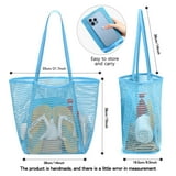 Livhil Large Summer Mesh Tote Bag, Foldable, Waterproof, Sandproof for ...