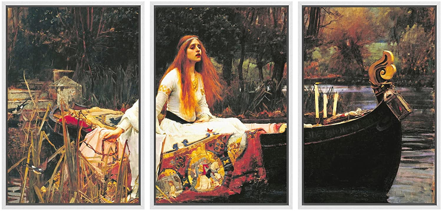 wall26 Framed Canvas Print Wall Art Set The Lady of Shalott by John ...