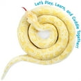 Alba the Albino Burmese Python | 100 Inch Long Stuffed Animal Plush ...