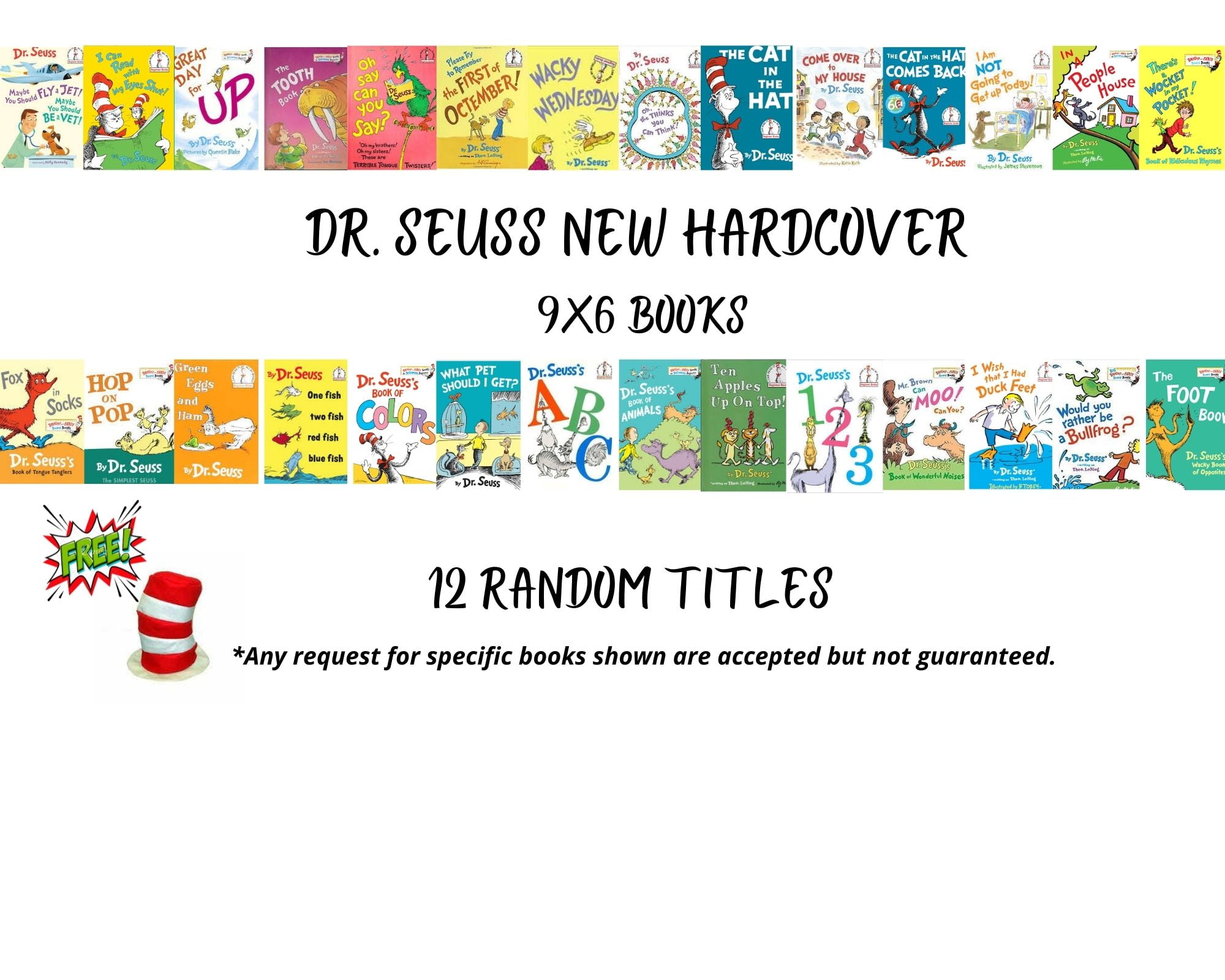 Dr. Seuss Book Set With FREE HAT - Walmart.com