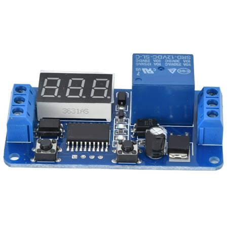 Timer Relay Module,12V Time Control Switch Relay Modulewith LED Display ...