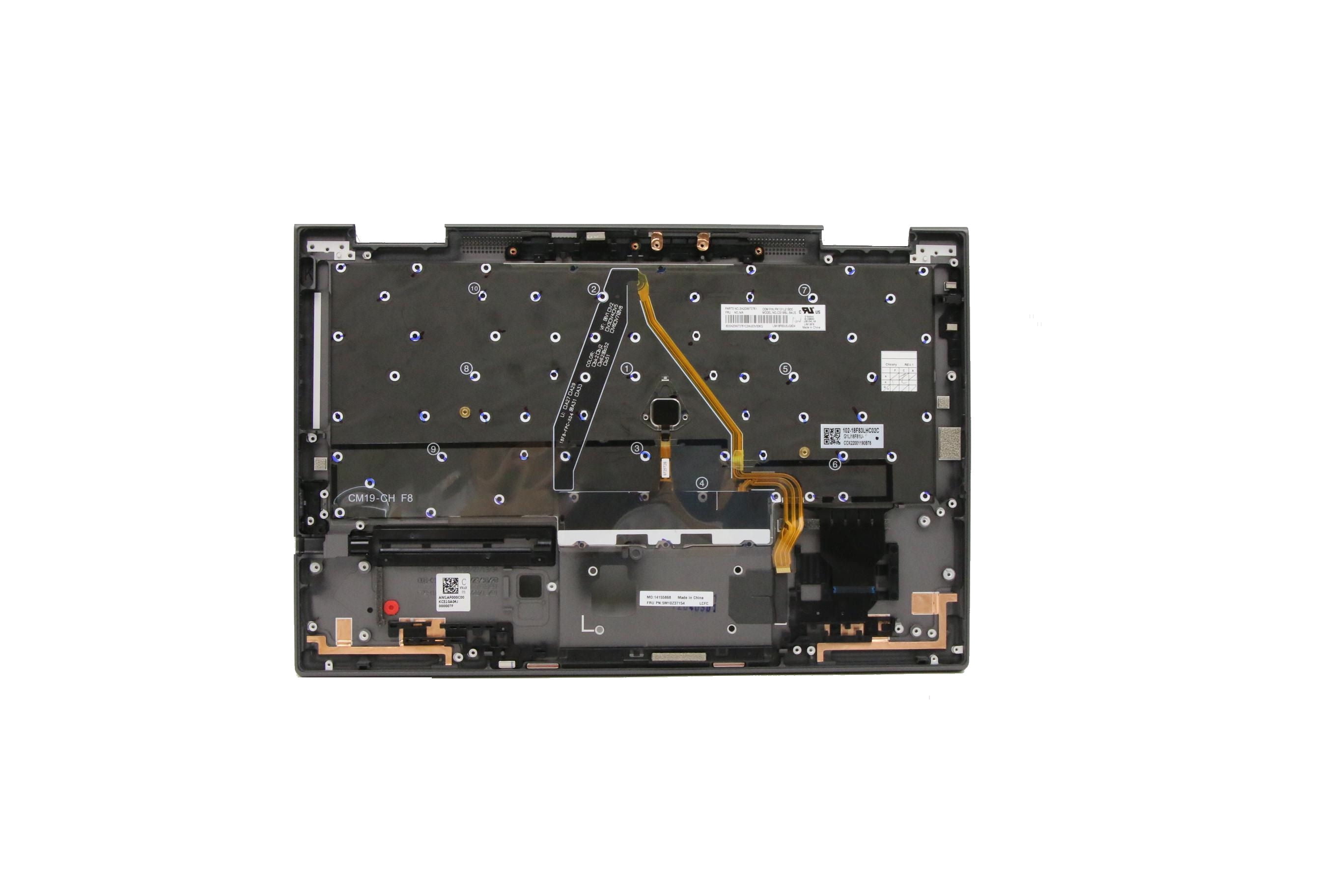 New Genuine Lenovo Thinkpad X1 Yoga 5th Gen Palmrest Keyboard ...