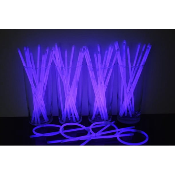 DirectGlow 8" Purple Glow Stick Bracelets Neon Party Favors - Walmart.com