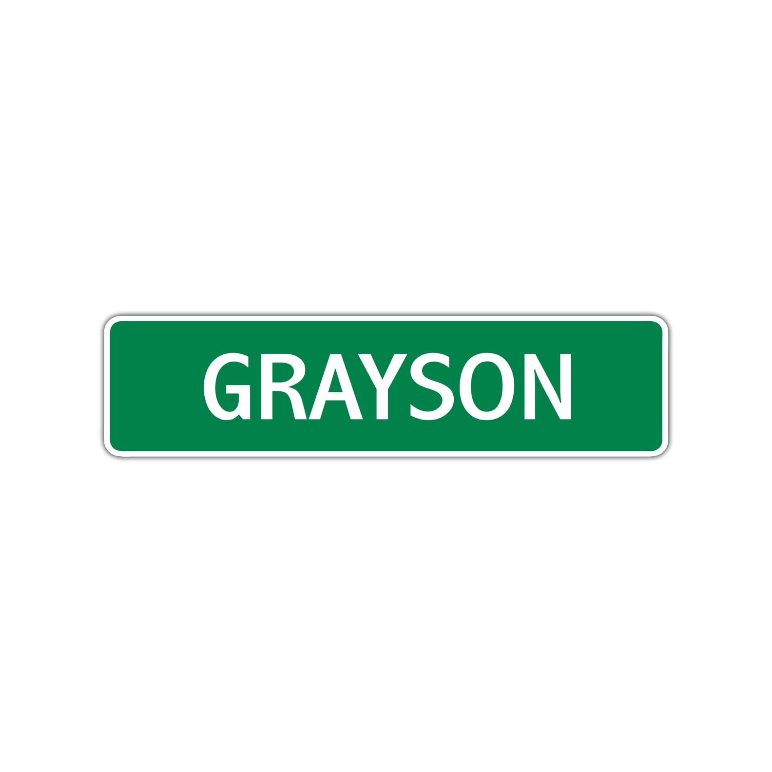 Grayson Boys Children Name Letter Printed Label Novelty Indoor Outdoor ...