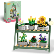 Watering Pot Bonsai Plant Model Building Blocks Set,Simulation Flower ...