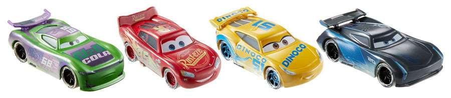 Buy Disney Cars Fireball Beach Racers Beach Racing Diecast Car 4-Pack ...