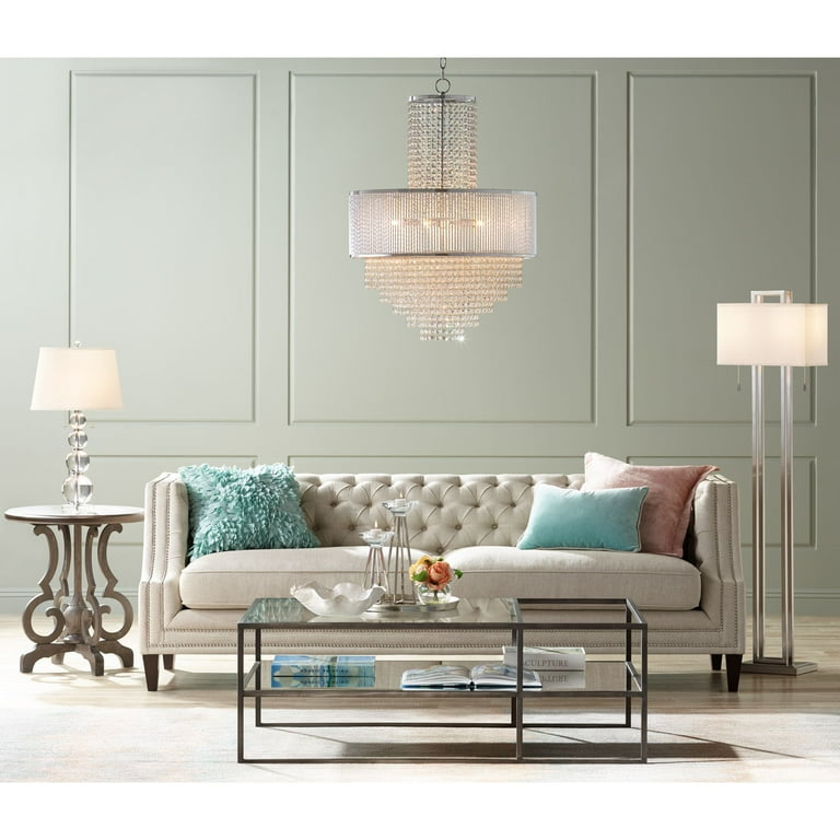 Vienna Full Spectrum Stacked Crystal Spheres Table Lamp Modern Clear